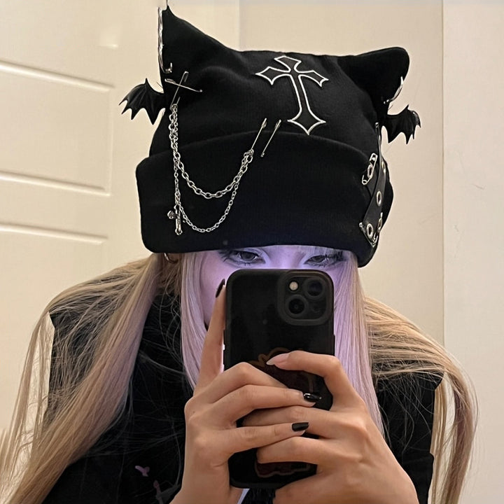 Aesthetic Hats & Beanies, Cat Ears Cosplay, Bunny Ears Headwear Egirl ...