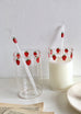 🍓 Nana Strawberry Glass with Straw Nana Hachi Ai Yazawa Manga Anime ...