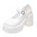 Coquette Dollette Aesthetic Shoes - Mary Janes Platform Shoes White ...