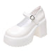 Coquette Dollette Aesthetic Shoes - Mary Janes Platform Shoes White ...