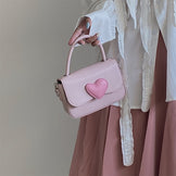 Dollette Kawaii Pink Heart Girly Handbag – Aesthetics Boutique